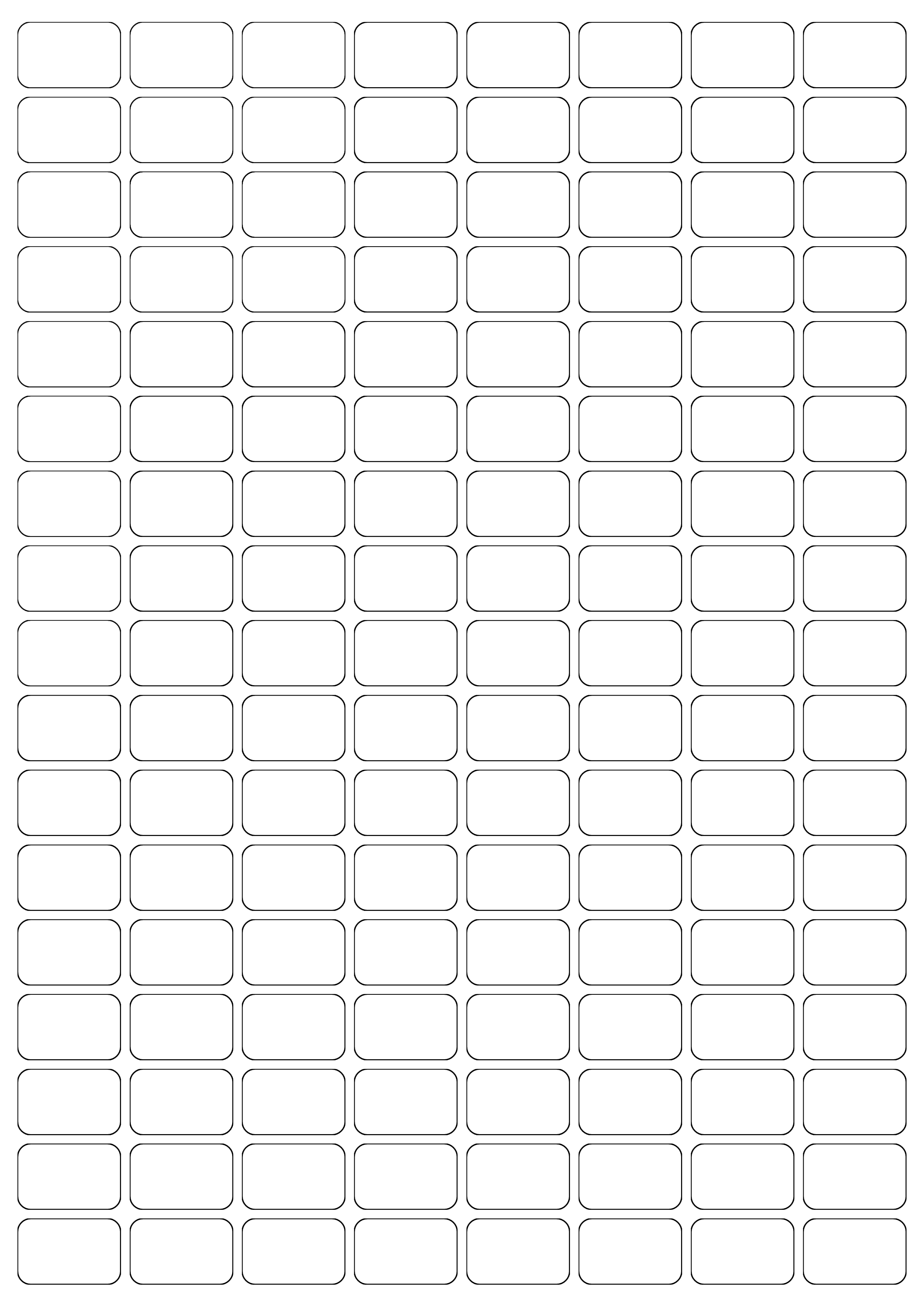 MR236 23 5 X 15 Mm A4 Sheet 136 Rectangular Round Corners MR LABEL