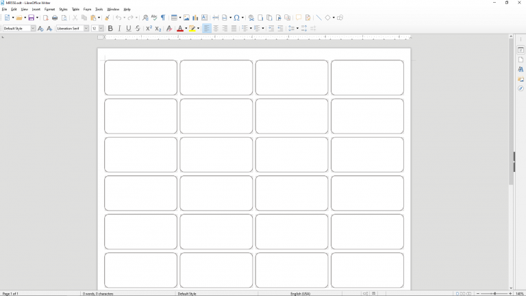 How To Use LibreOffice Template MR LABEL