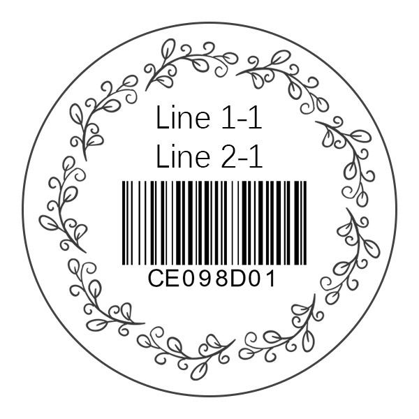 MR630 Dia 2 US Letter Sheet 20 Round Labels MR LABEL