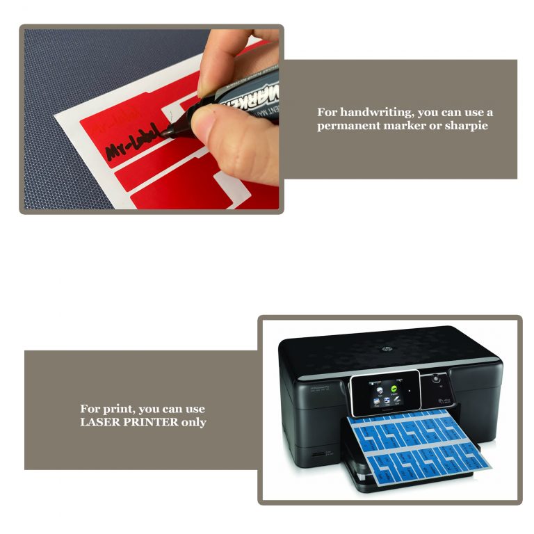 Mr-Label Self-adhesive Cable Label – A4 Sheet – Waterproof | Tear ...