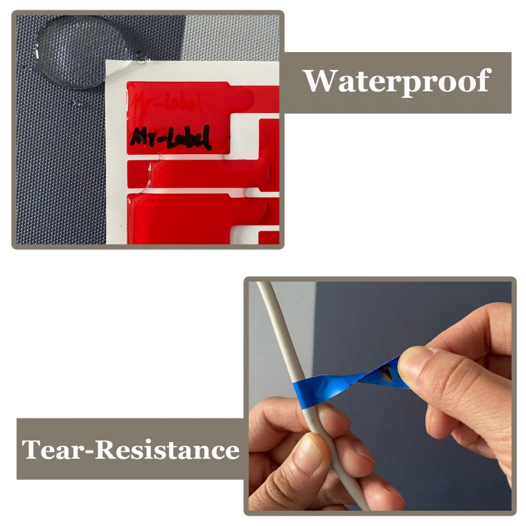 Mr-Label Self-adhesive Cable Label – A4 Sheet – Waterproof | Tear ...