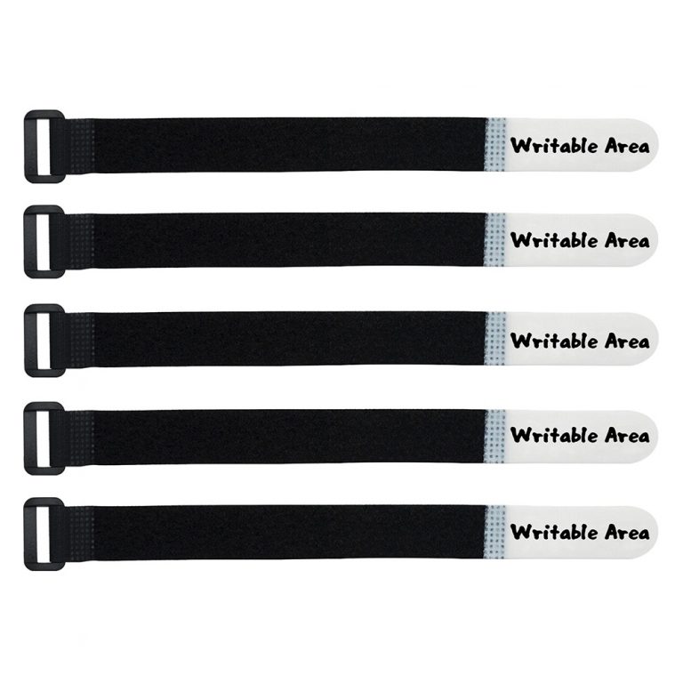 Mr-Label 4-3/8”(111mm) Nylon Cable Zip Ties Tags Labels Marker – Write ...