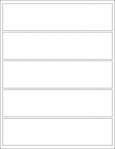 MR535 – 205.9 x 50.8mm – US Letter Sheet – 5 Rectangle Labels – MR-LABEL