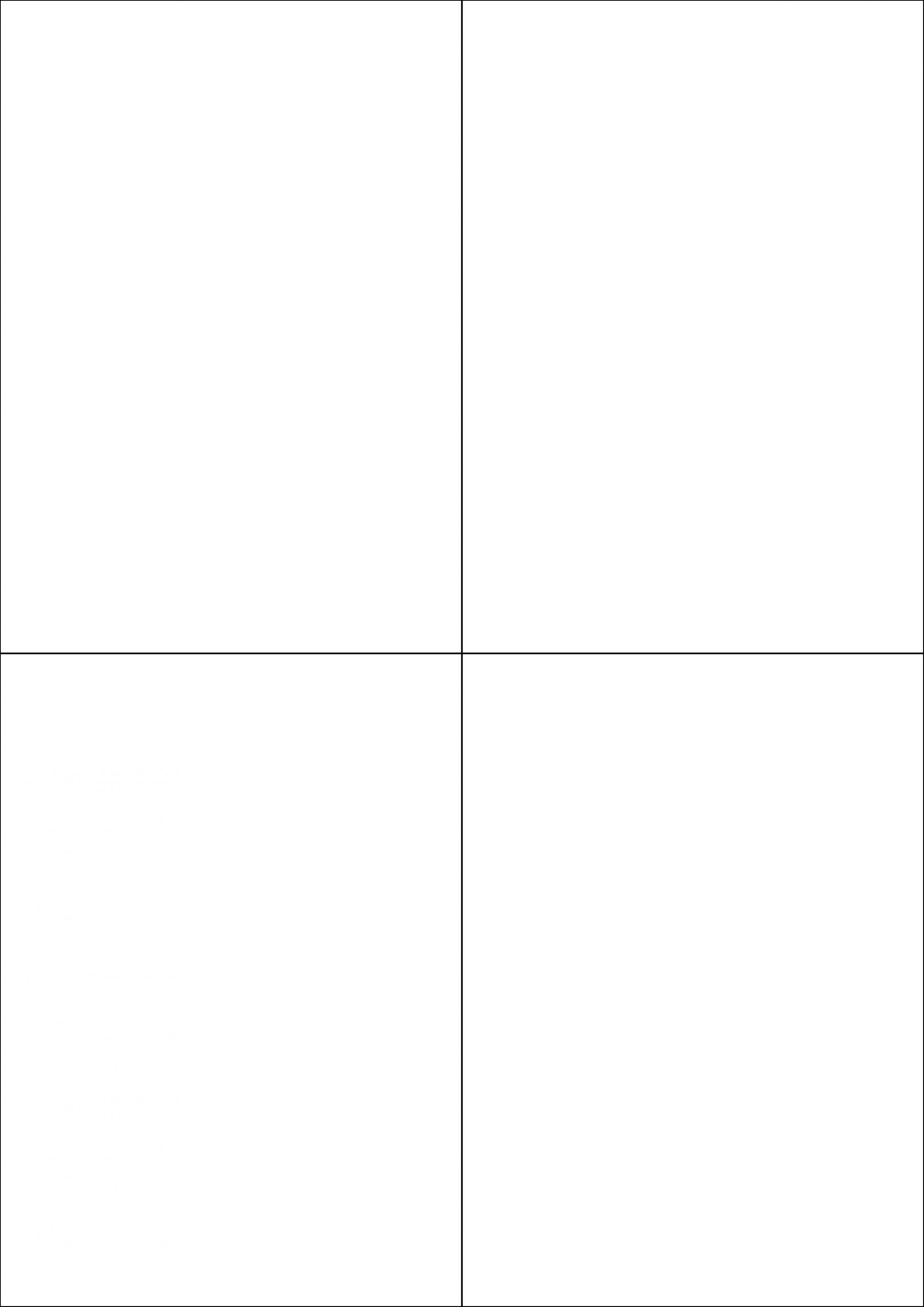 MR122 – 148.5 x 105mm – A4 Sheet – 4 Rectangular Square Corners – MR-LABEL