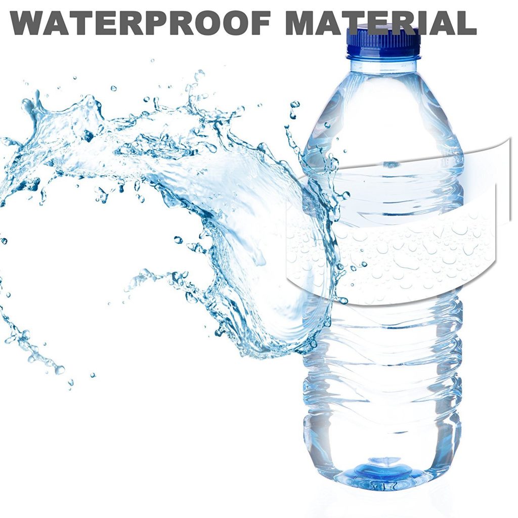 Mr-Label Waterproof Matte White Water Bottle Labels – for Inkjet/Laser ...