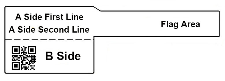 MR183 – Online Print Tool – Flag Cable Labels – 1 x 3.3 inch – US ...