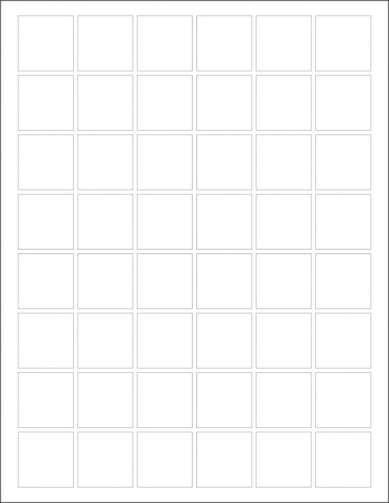 MR910 – 30.6 x 30.6 mm – US Letter Sheet – 48 Square Labels – MR-LABEL