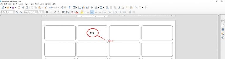 How to use LibreOffice template? – MR-LABEL