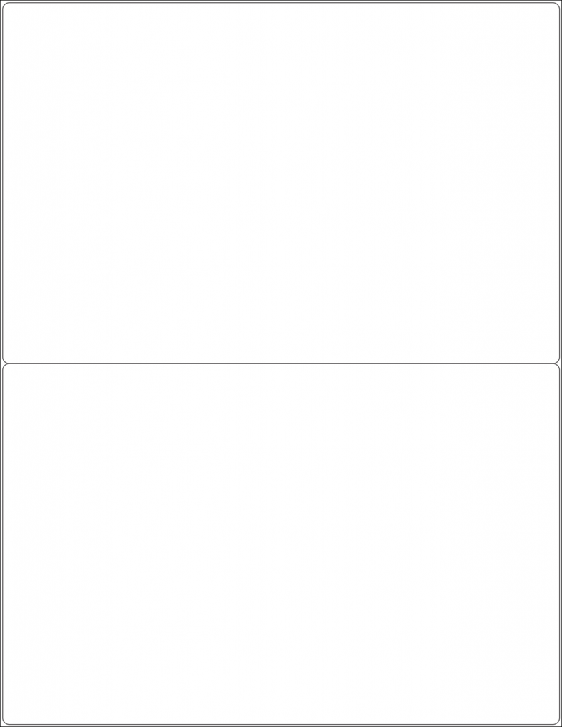 MR325 – 5.5″ x 8.5″ – US Letter Sheet – 2 Rectangle Labels – MR-LABEL