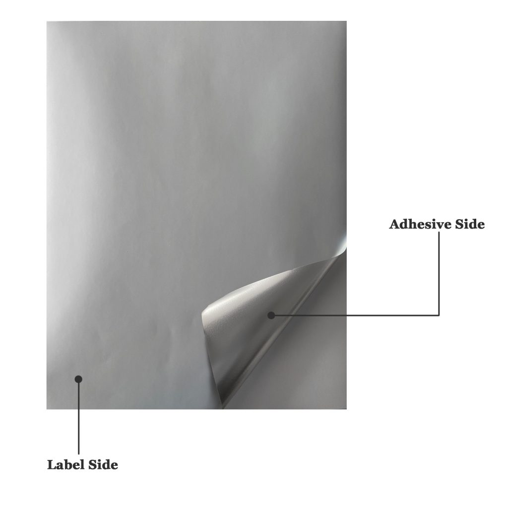 Mr-Label Full US Letter Sheet Silver Foil Labels – for Inkjet & Laser ...