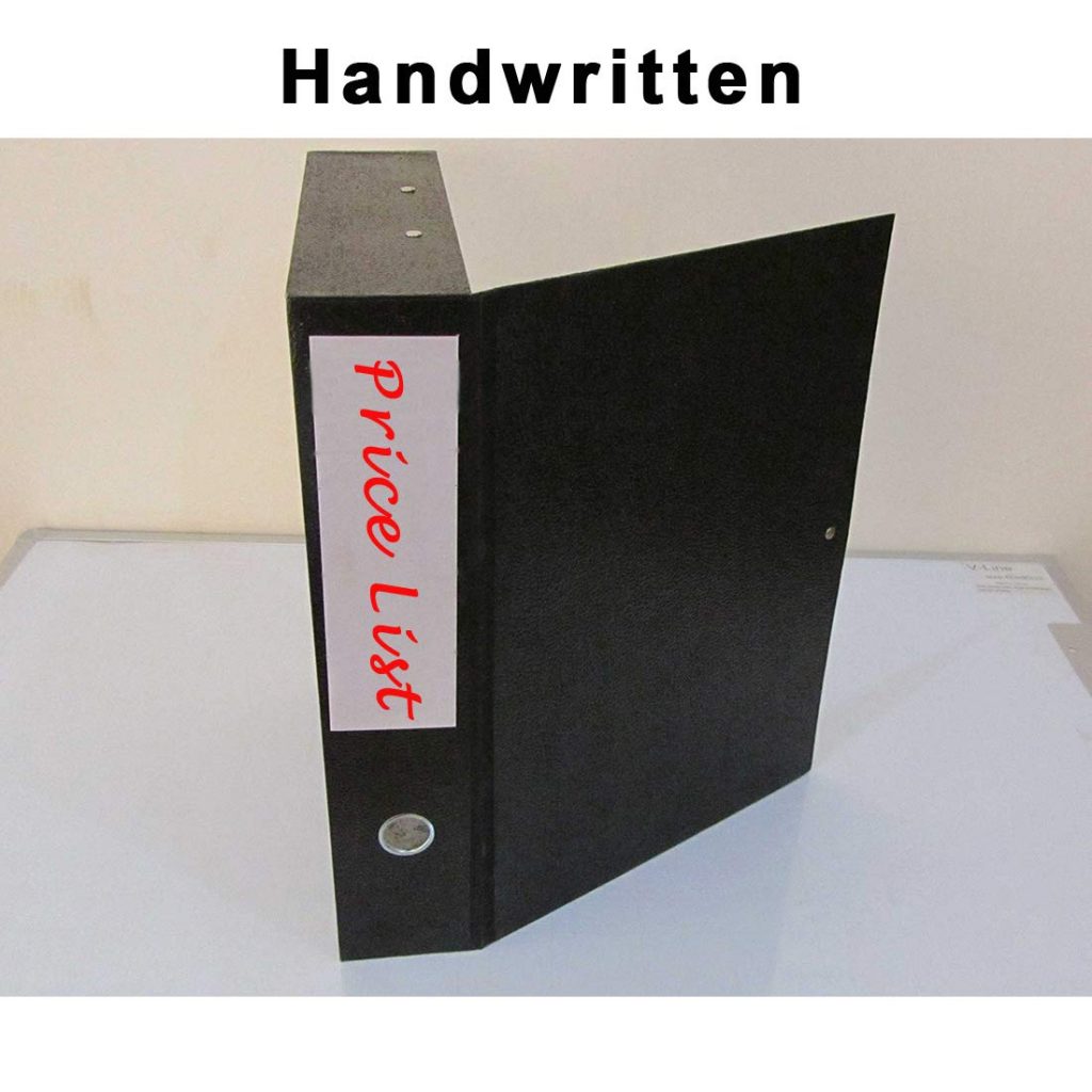 Mr-Label 200 x 60 mm Matte White Lever Arch File Labels – Self-Adhesive ...