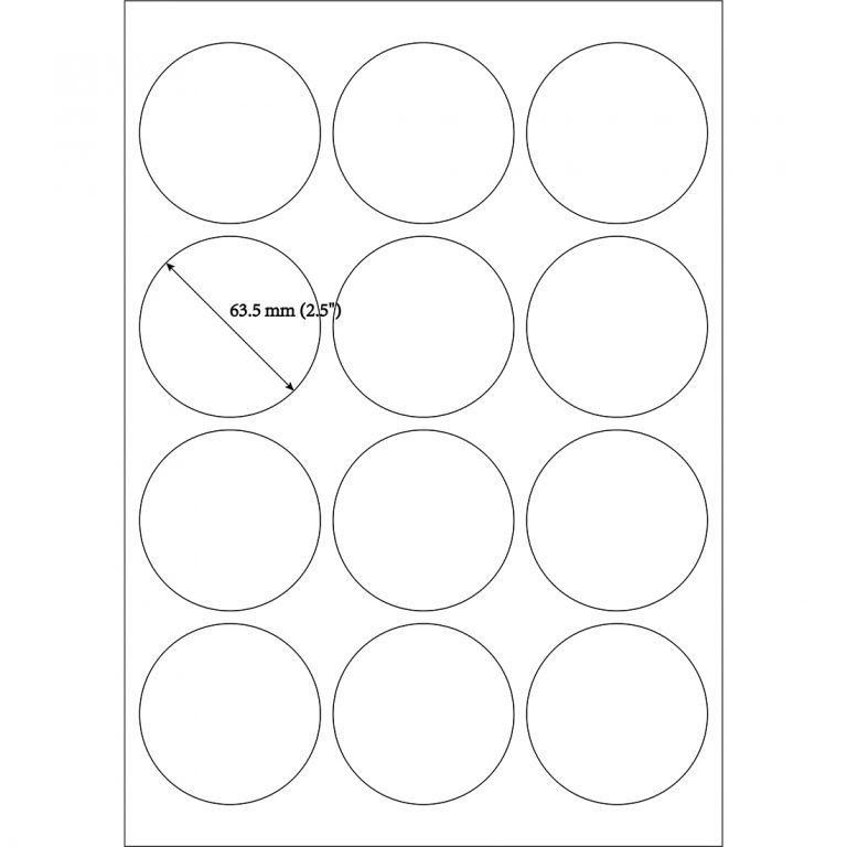 Mr-Label 63.5 mm Blank Kraft Round Labels – for Inkjet and Laser ...