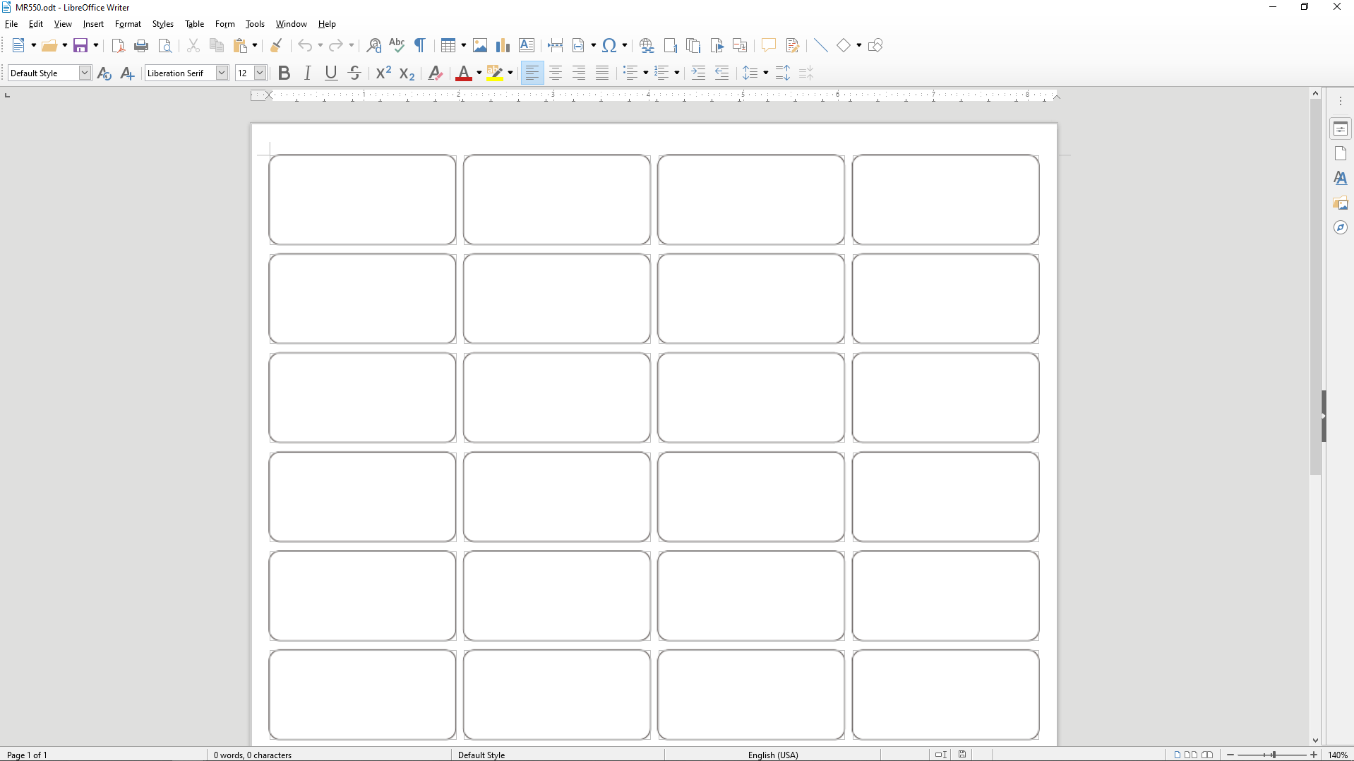 How to use LibreOffice template? – MR-LABEL