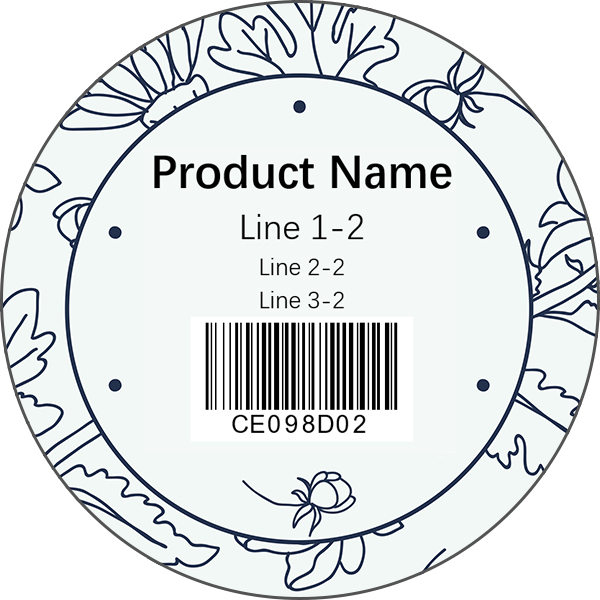 MR830 – Dia 2″ – US Letter Sheet – 12 Round Labels – MR-LABEL