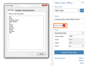 How to use TBarcode Add-in – MR-LABEL