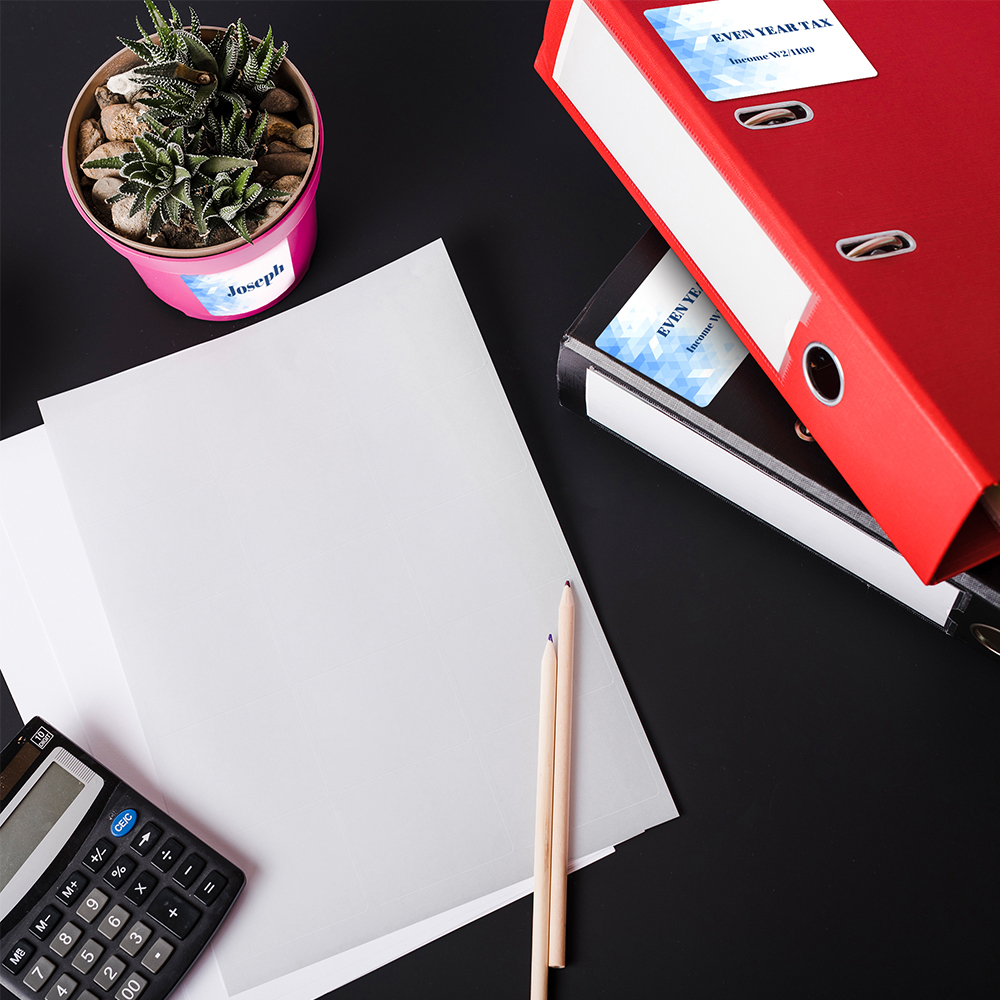 Mr-Label 2″ x 2-5/8″ Matte White ID Labels – Personalized Jar Labels ...