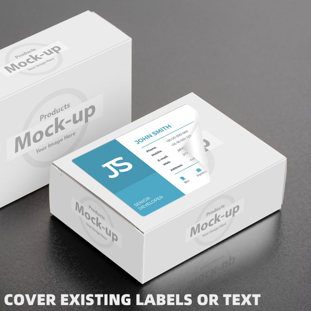 Mr-Label -3-1/2″ x 5″ Matte White Address Labels – Permanent Adhesive ...