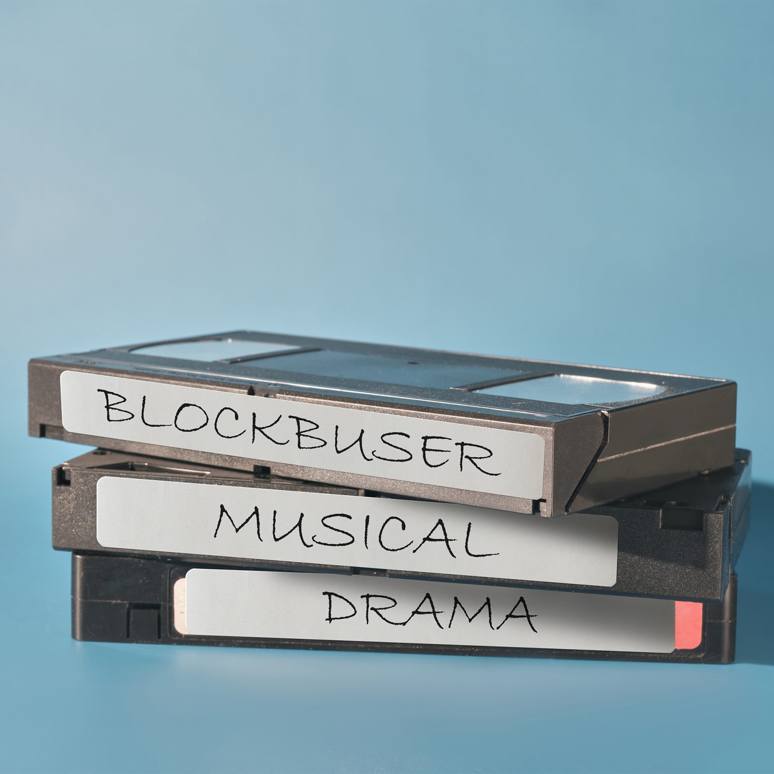 Mr-Label – 147.3 X 20mm Matte White VHS Video Cassette Labels–Permanent ...