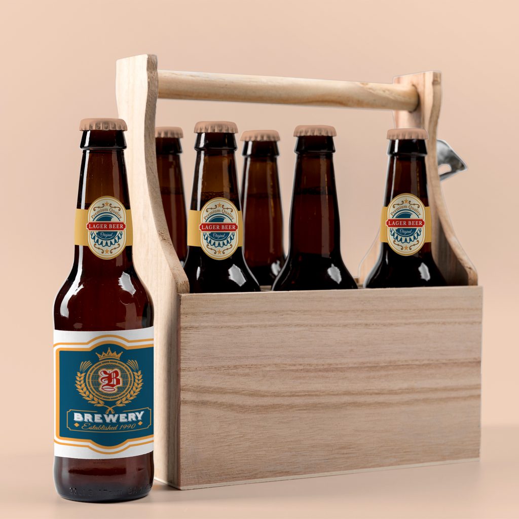 Mr-Label 3.5″x3″ White Matte Beer Bottle Label– Self-Adhesive ...