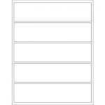 MR535 – 205.9 x 50.8mm – US Letter Sheet – 5 Rectangle Labels – MR-LABEL