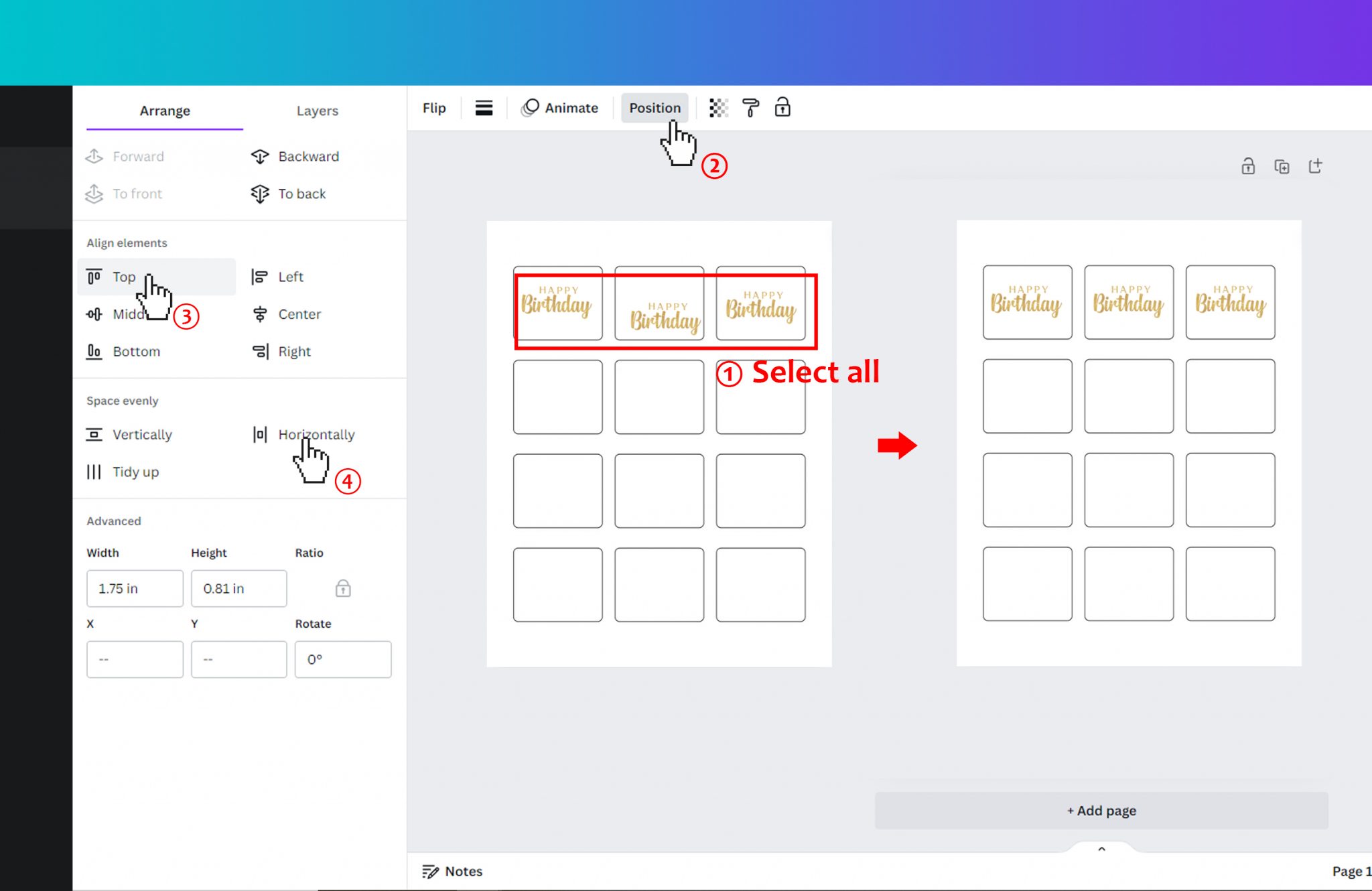 How to use Canva template – MR-LABEL